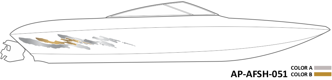 AP-AFSH-051 - Aftershock Series 2 Color Vinyl Boat Graphics Kit ...