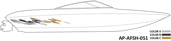 AP-AFSH-051 - Aftershock Series 3 Color Vinyl Boat Graphics Kit ...