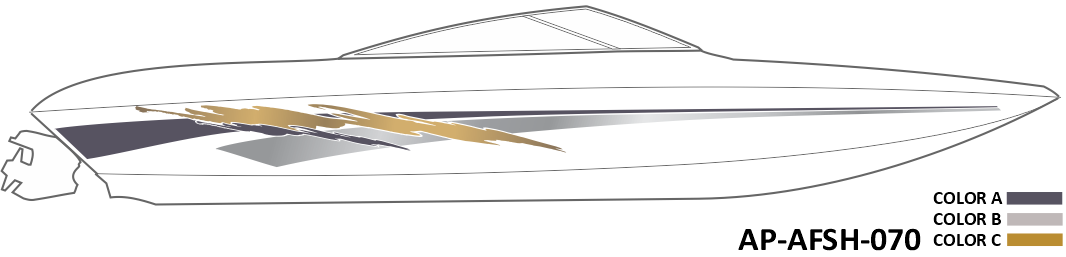 AP-AFSH-070 - Aftershock Series 3 Color Vinyl Boat Graphics Kit ...
