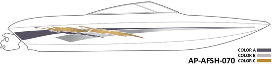 AP-AFSH-070 - Aftershock Series 3 Color Vinyl Boat Graphics Kit ...