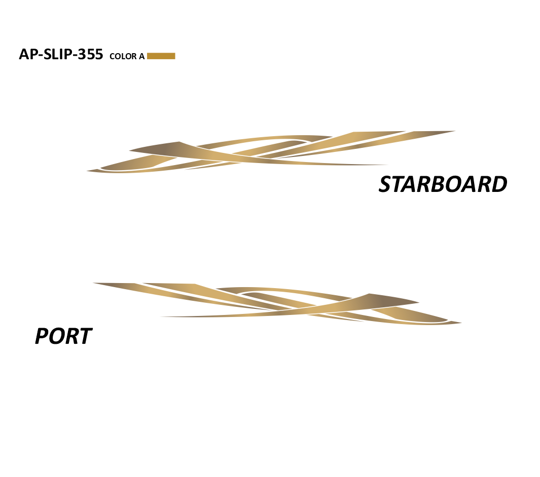AP-SLIP-355 - Slipstream Series 1 Color Vinyl Boat Graphics Kit ...